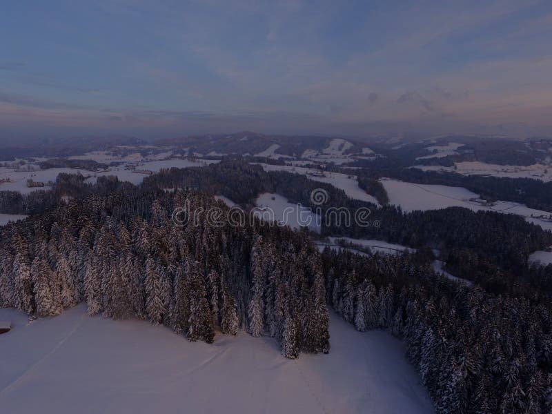 Winter landscape aerial stock image. Image of nature - 238417099