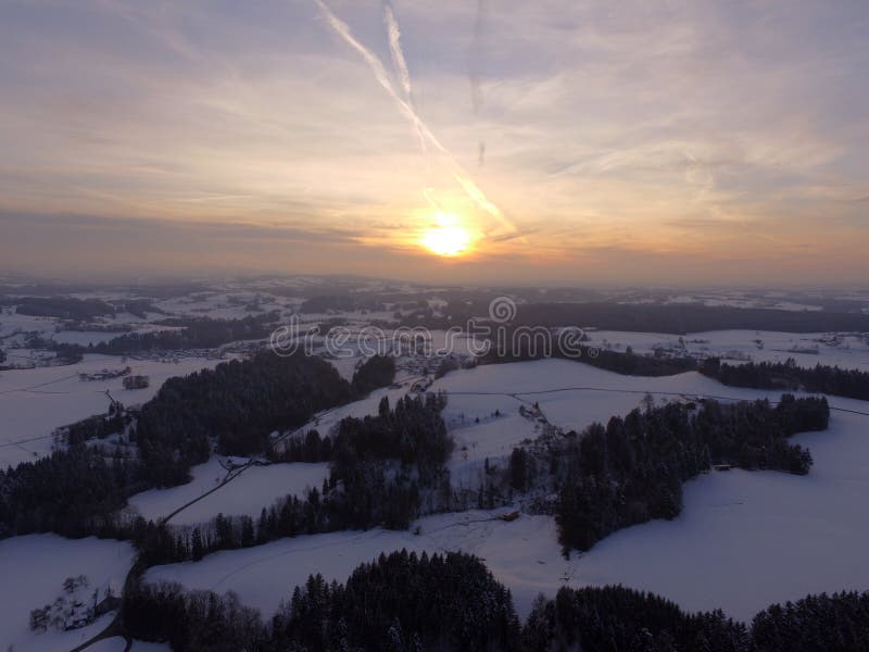 Winter landscape aerial stock image. Image of weather - 95287917