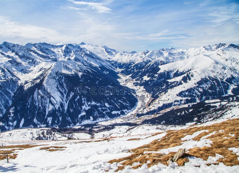 Winter landscape in Alps stock photo. Image of cloudy - 72074190