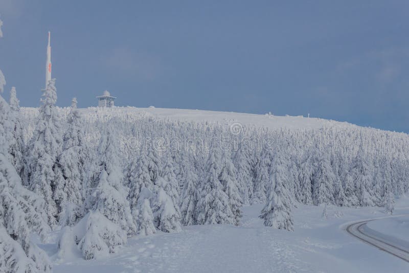 On the Way in the Winter Landscape through the Beautiful Harz Stock ...