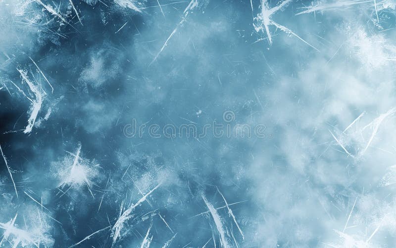 A Winter Landscape Featuring Frost Patterns and Cloud Formations in a ...