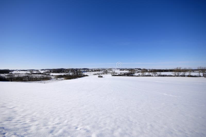 Winter landscape stock image. Image of snow, frozen, hill - 38662543