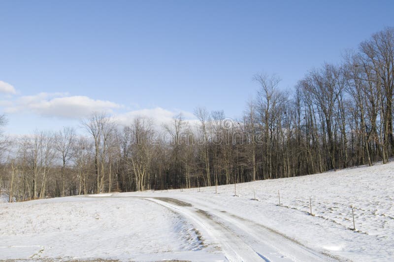 Winter Landscape in Ohio stock photo. Image of winter - 12575682