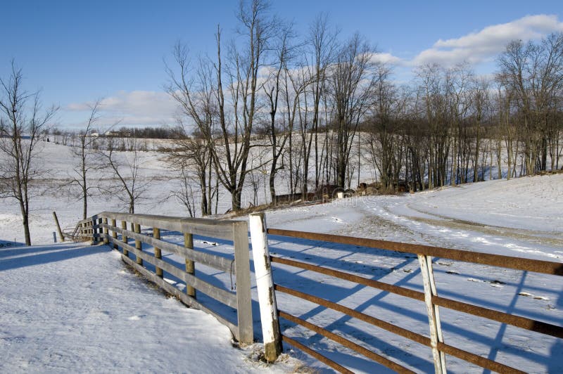 Winter Landscape in Ohio stock photo. Image of winter - 12575682