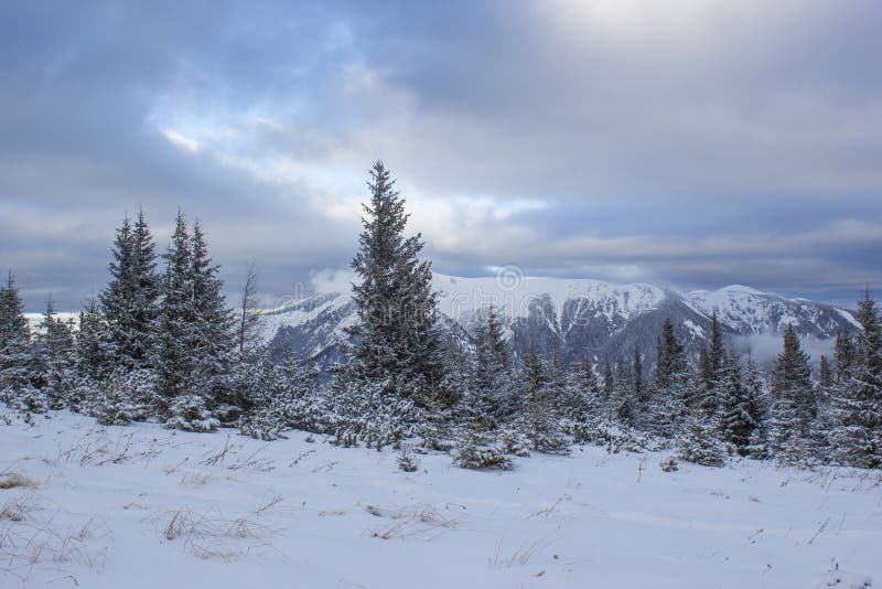 Winter Landscape - Rax Mountain in the Austrian Alps, Austria Stock ...