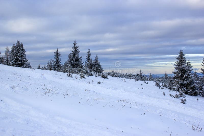 Winter Landscape - Rax Mountain in the Austrian Alps Stock Image ...