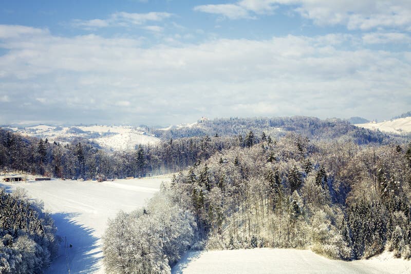 Winter landscape stock image. Image of remote, crossprocessed - 85385079