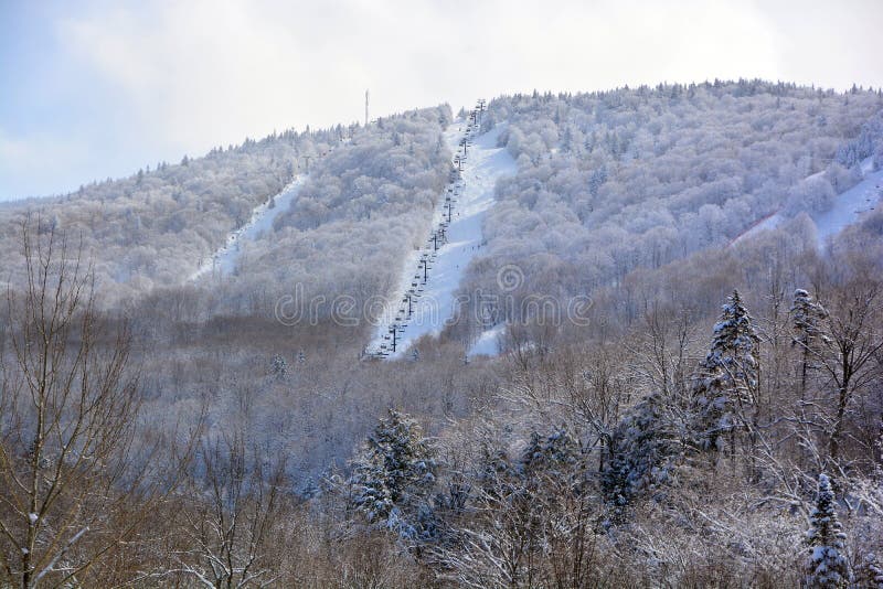 Winter Landscape in Sutton Mountain Stock Photo - Image of countryside ...