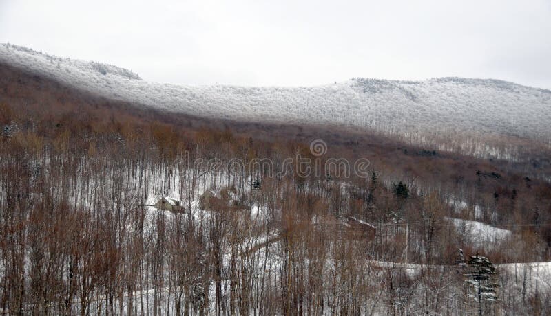 Winter Landscape in Sutton Mountain Stock Photo - Image of fresh ...