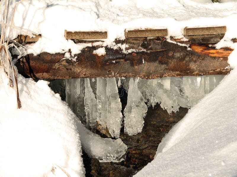 Winter stock photo. Image of nature, torrent, frost, snow - 84717950