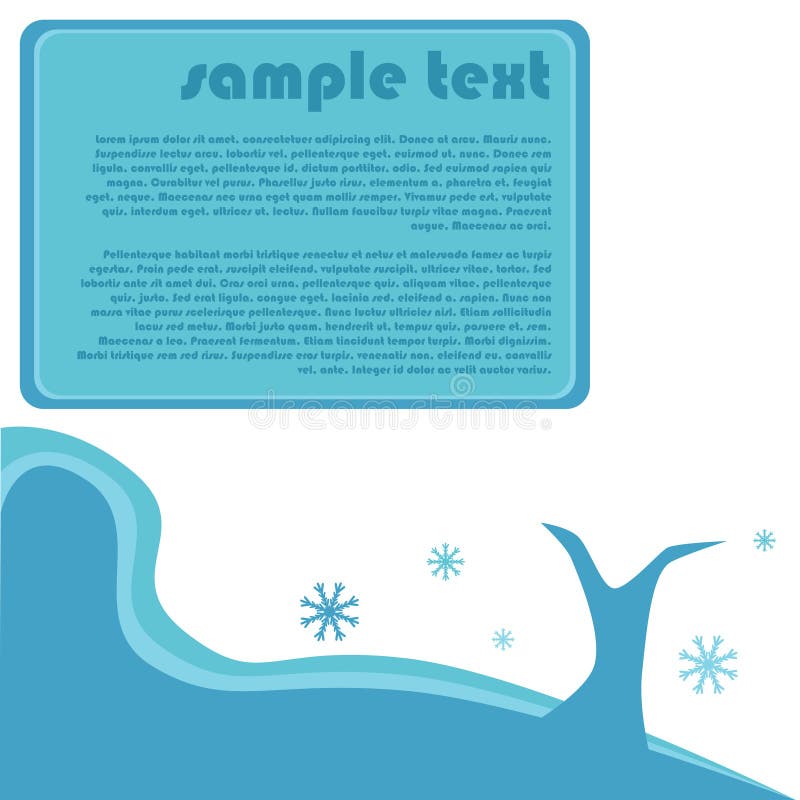 Winter layout stock vector. Illustration of hill, page - 6201268