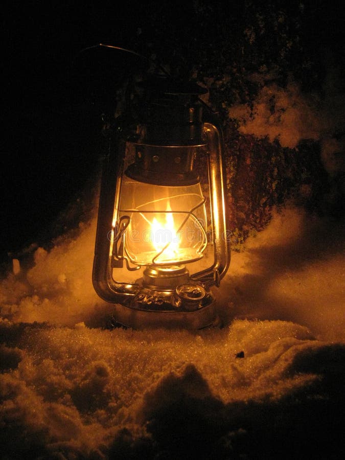 Winter light stock photo. Image of lamp, snow, winter - 106639112