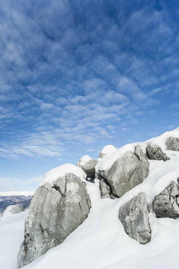 Winter limestone stock image. Image of snow, landscape - 66060471