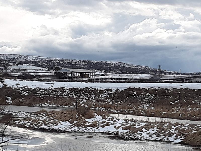 Winter 2019 Lost River Merrill Oregon Stock Image - Image of oregon ...