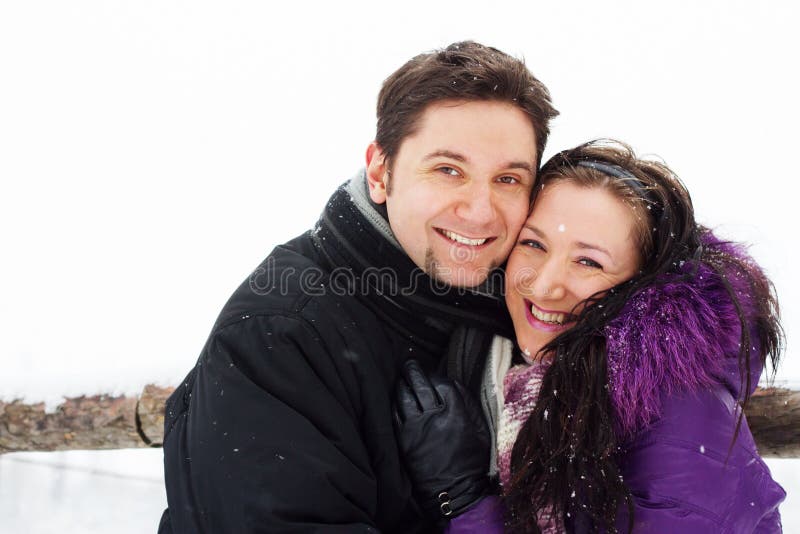 Winter love stock photo. Image of season, portrait, cold - 18993378