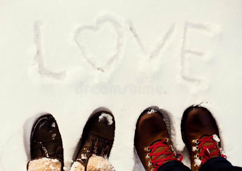 The winter love stock photo. Image of relation, sweetie - 7543238