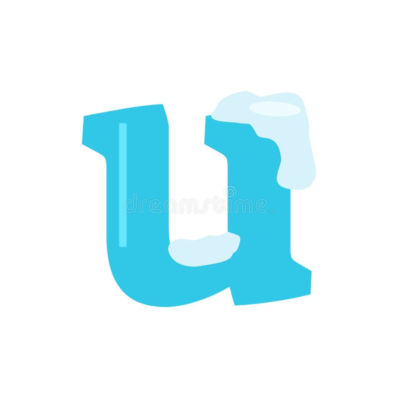 Winter Lowercase Alphabet Font Vector Design Stock Vector ...