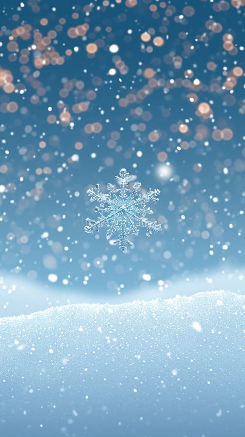 Winter Magic Snowflakes Create a Festive Backdrop for Christmas Posters ...