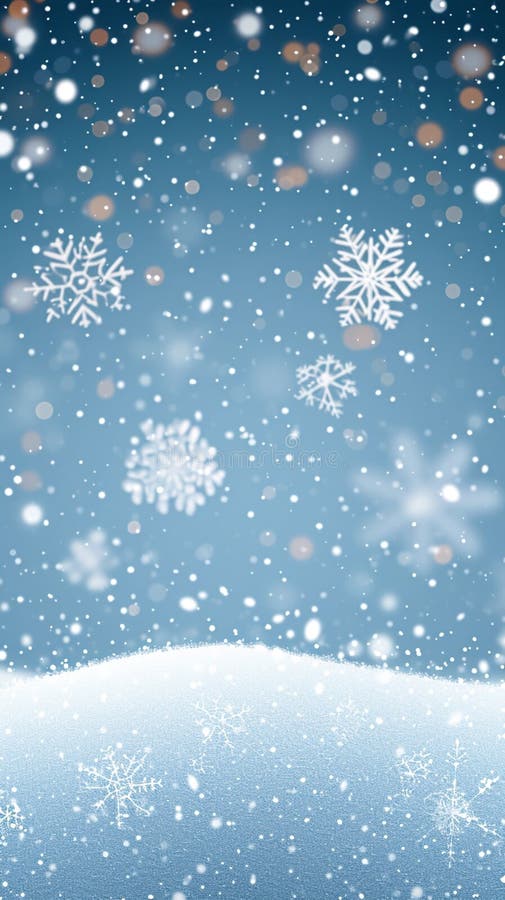 Winter Magic Snowflakes Create a Festive Backdrop for Christmas Posters ...