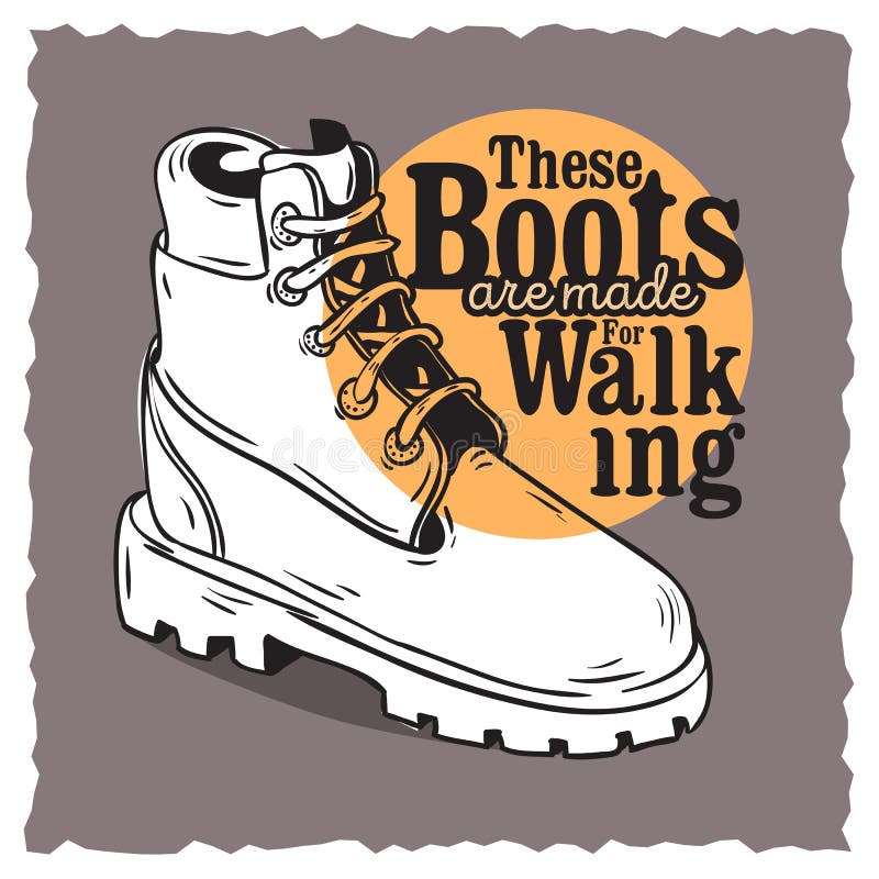 Winter Male Boots Themed Label Poster Design. Stock Vector ...