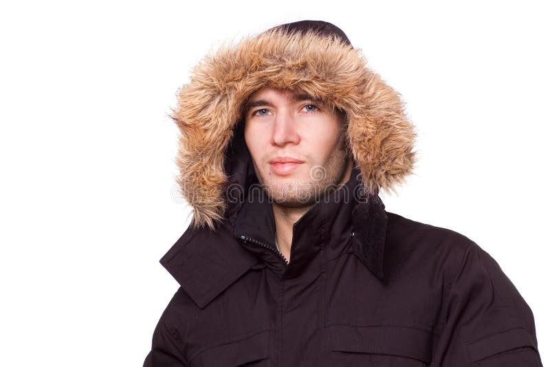 Winter man stock image. Image of black, person, eyes, irony - 1814813