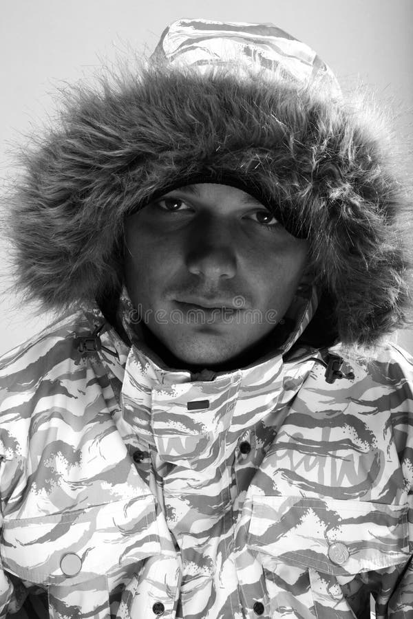 Winter man. snowboarder stock image. Image of seasonal - 7350997