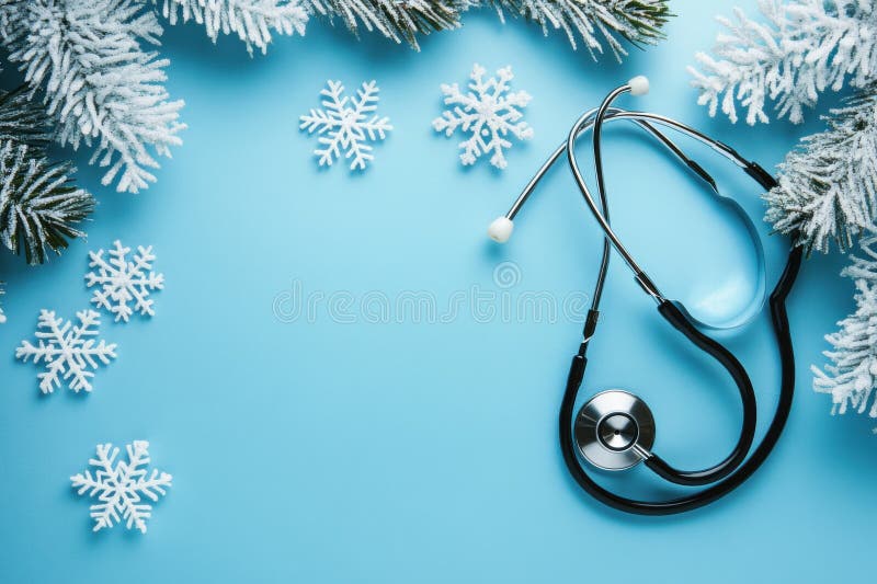 Winter Medical Theme stock illustration. Illustration of healthcare ...