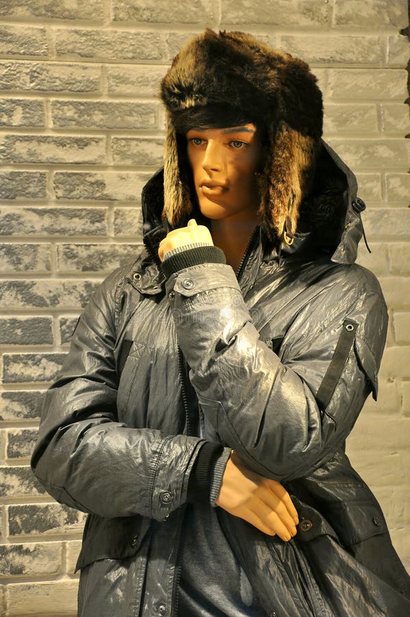 Winter Men Fashion in Europe Stock Photo - Image of center, design ...