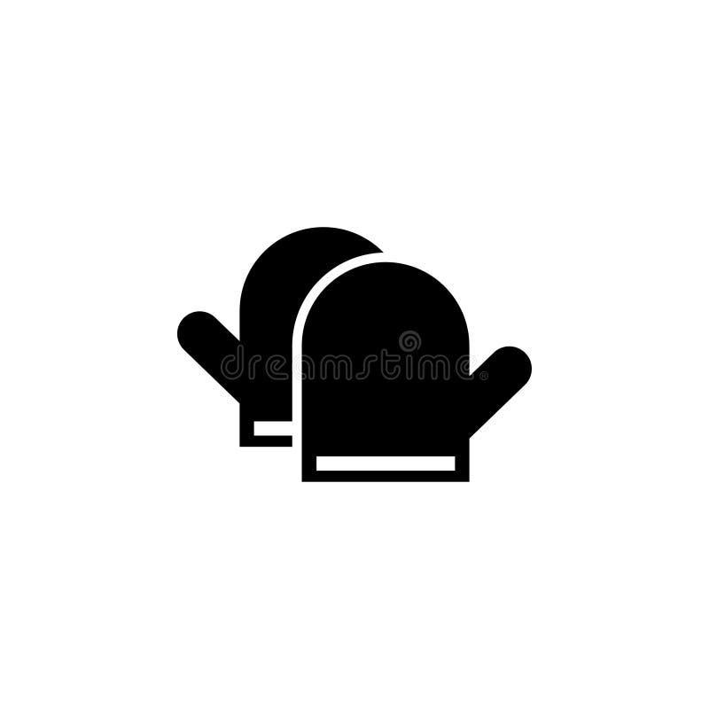 Winter Mittens Flat Vector Icon Stock Vector - Illustration of food ...