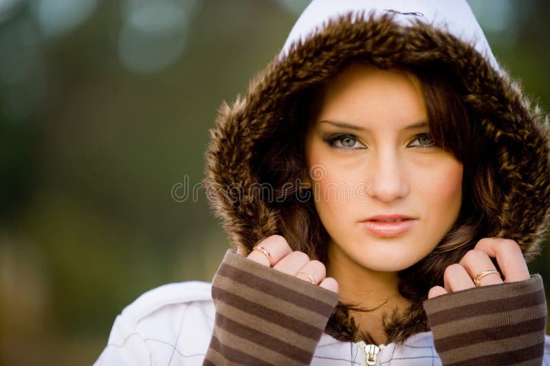 Winter Model stock image. Image of winter, young, beautiful - 5435977