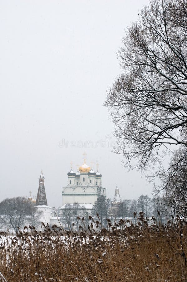 Winter monastery 2 stock photo. Image of cupola, cathedral - 12256742
