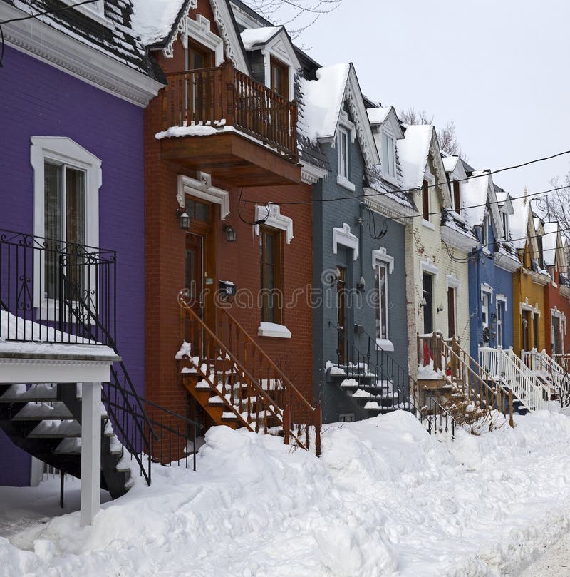Winter in Montreal stock photo. Image of storm, montreal - 89309108