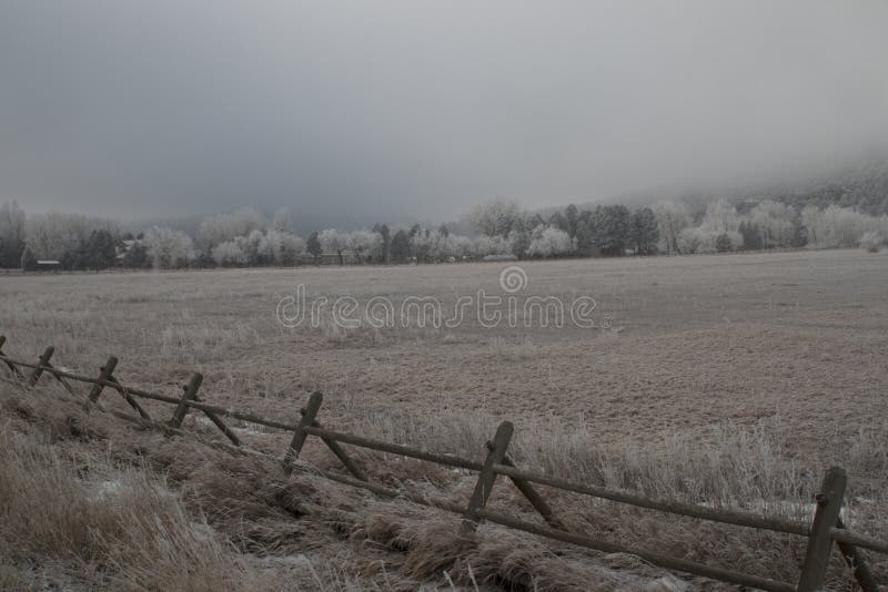 A Winter Morning in Lyons, Colorado Stock Photo - Image of frost, snowy ...