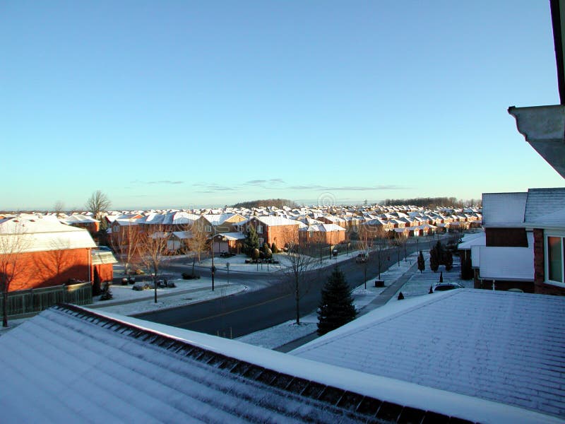 Winter morning with snow stock image. Image of silence - 354061