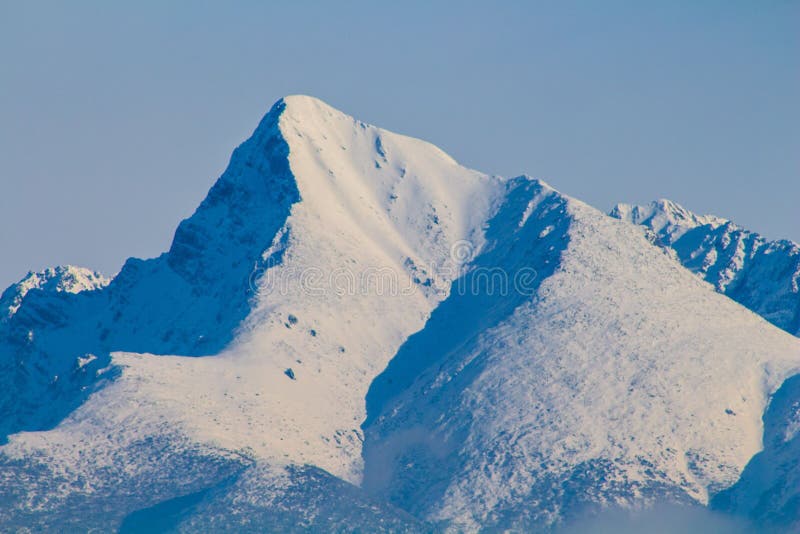 Winter Mountain Krivan Poprad Slovakia Stock Image - Image of snow ...