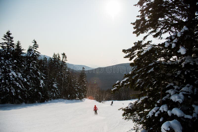 Winter Mountain Landscape Sakhalin Island. Stock Image - Image of hill ...