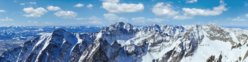 Winter Mountain Panorama.Tatry, Slovakia Stock Photo - Image of vysoke ...