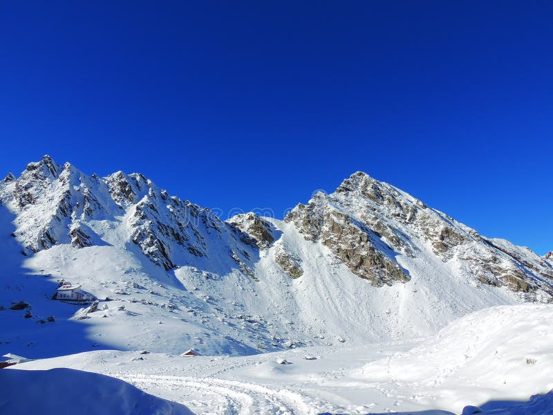 Winter mountain stock photo. Image of landscape, peak - 80719918