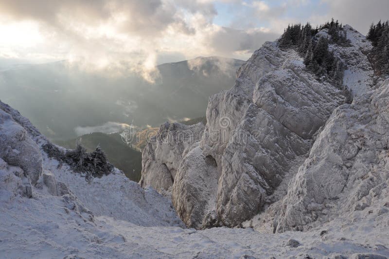 Winter mountain view stock image. Image of carpathian - 52208201
