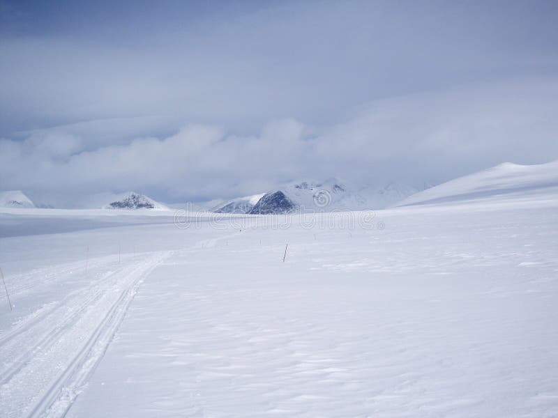 Snowy Plain with a Snowbound Hut Stock Image - Image of spruce, winter ...