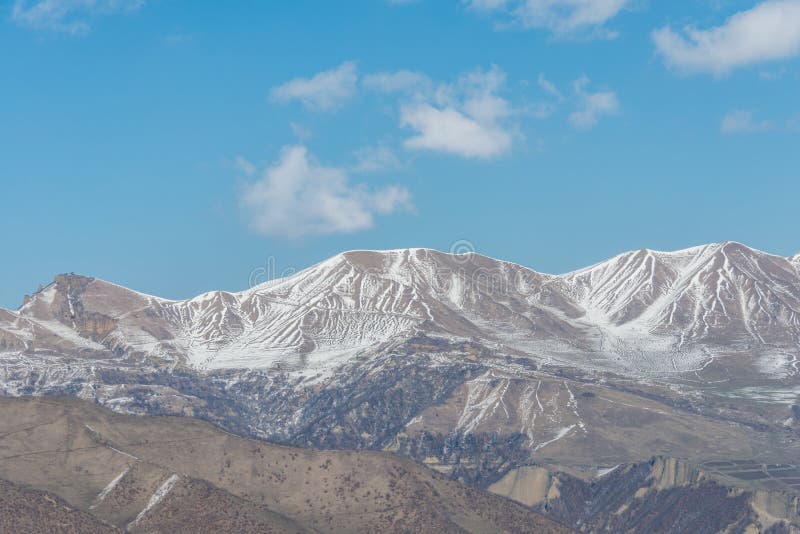 Winter Mountains in Qusar Region of Azerbaijan Stock Image - Image of ...