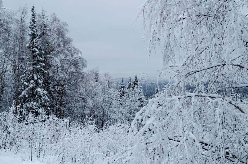 Winter in the Mountains of the Southern Urals Stock Photo - Image of ...