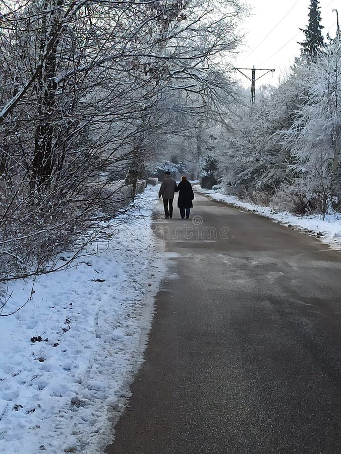 Winter of Never Ending Love Stock Photo - Image of magic, winter: 238972644