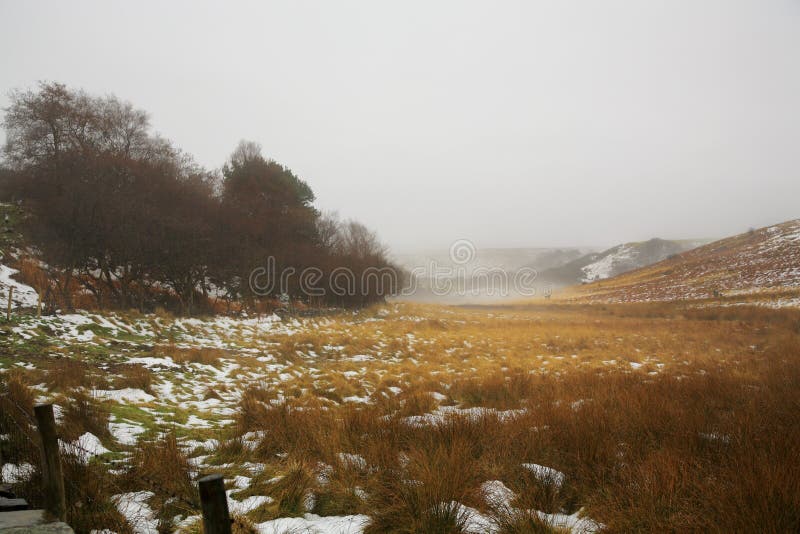 Winter on the North Yorkshire Moors Stock Image - Image of gray ...