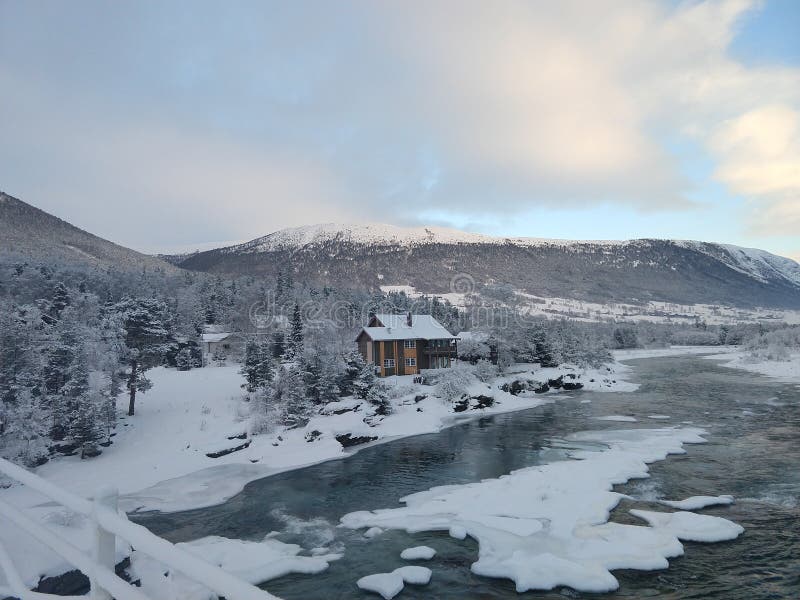 Winter norway lom snow stock image. Image of cold, snow - 121859193