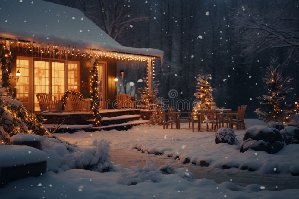 Winter Nostalgia with Vintageinspired Stock Illustration - Illustration of rural, winter: 301237453