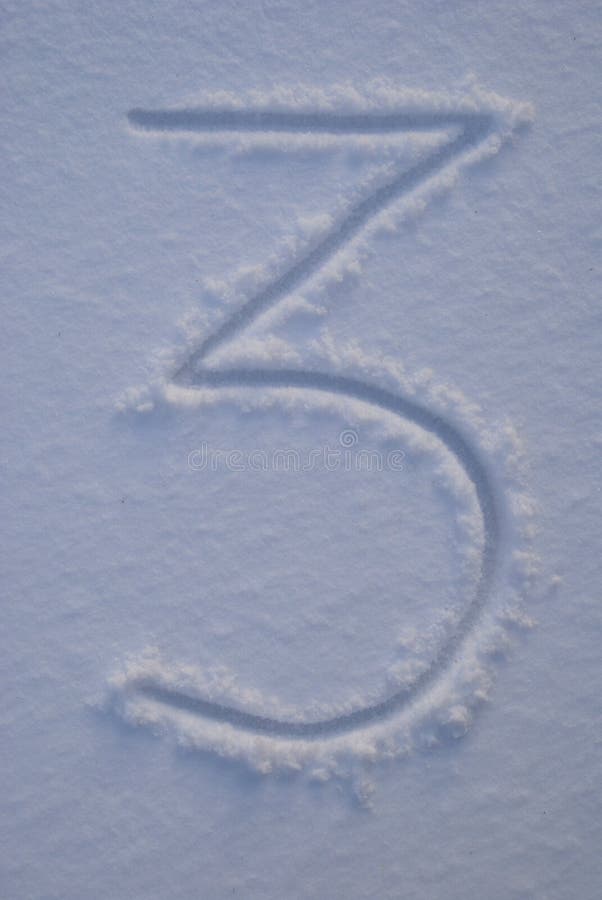 Winter numbers handwritten stock image. Image of shape - 101856997