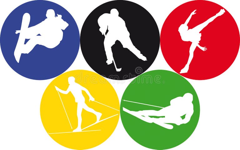 Winter olympic sports stock vector. Illustration of skating - 11575191