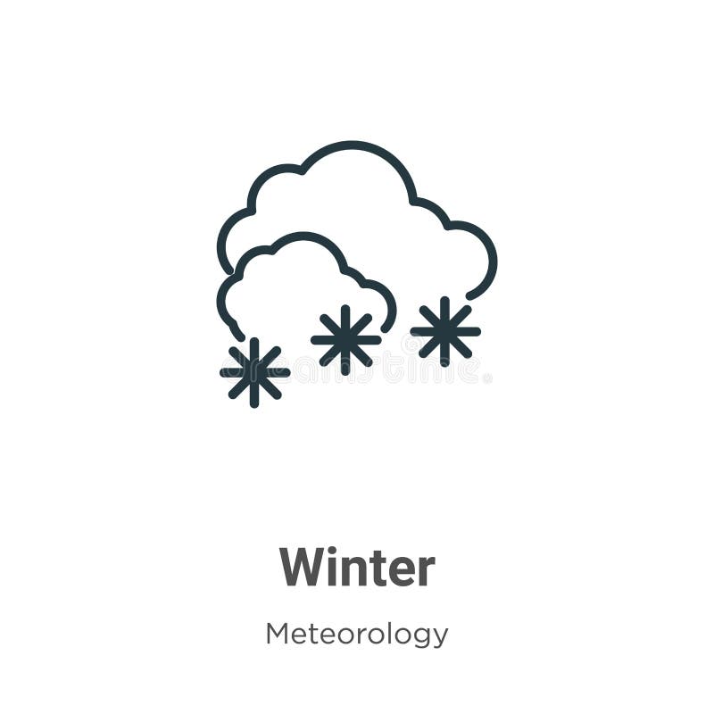 Winter Outline Frame stock vector. Illustration of design - 103379413