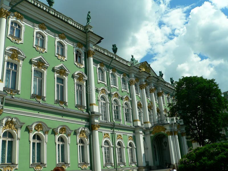 Winter palace stock image. Image of panoramic, baroque - 10107523